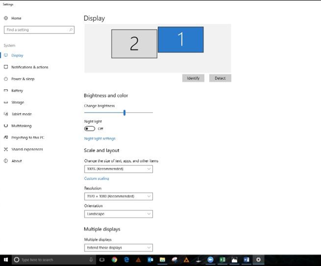 B9Creator Windows 10 Computer Display Settings
